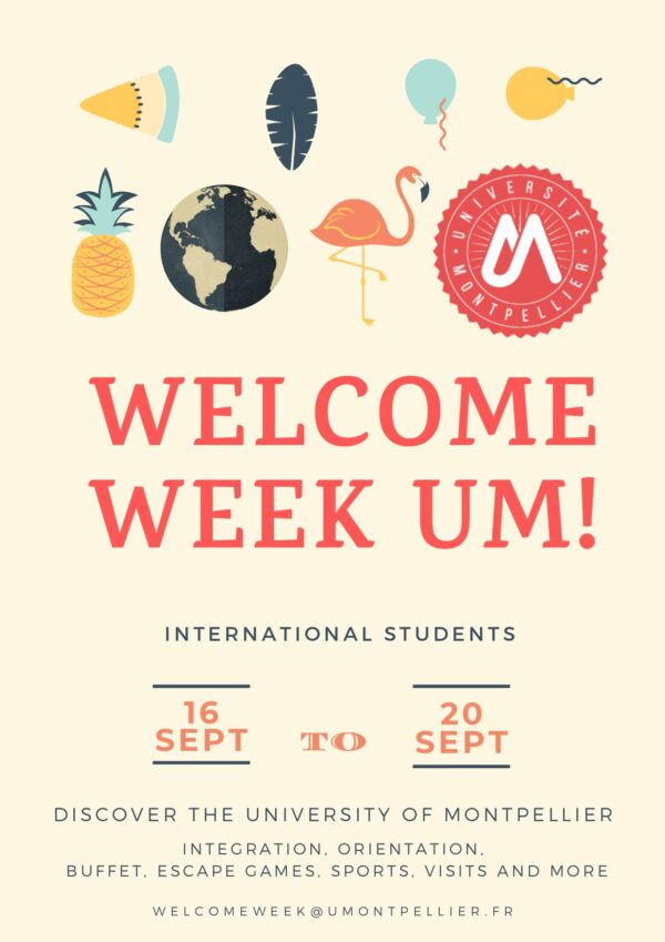 16 au 20 septembre 2019 - Welcome week 2019 (étudiants internationaux ...